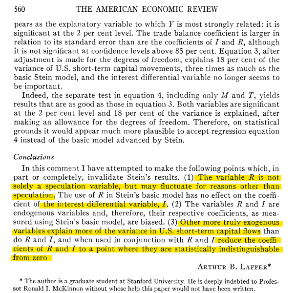 Laffer’s First Publication–in the American Economic Review | The Laffer ...